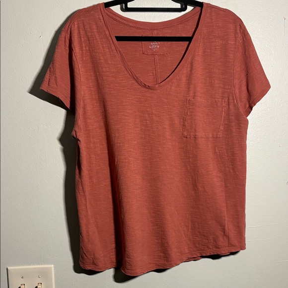 LOFT | Tops | Loft Vintage Wash Terracotta Short Sleeve Tee Xl | Poshmark